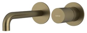 Sapho Sapho, ULTRATAP 2-prvková podomítková umyvadlová baterie, hubice 20cm, zlato mat, UT018TG