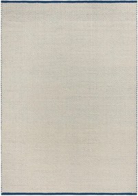 Modrý/béžový ručně tkaný vlněný koberec 200x300 cm Lenu – noo.ma