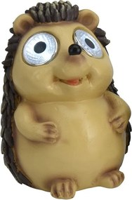 Zahradní dekorace s LED očima Ježek 11 cm