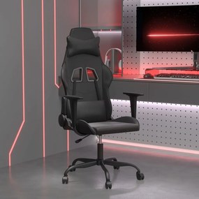 Herní židle černá umělá kůže 3143649