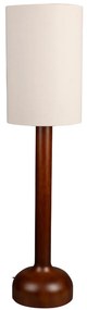 OnaDnes -20% Béžová dřevěná stojací lampa DUTCHBONE JONES 140 cm