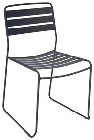 OnaDnes -20% Černá kovová stohovatelná zahradní židle Fermob Surprising
