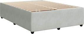 Box spring postel s matrací světle šedá 140x200 cm samet 3287758