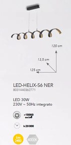 Faneurope  závěsné svítidlo LED-HELIX-S6 NER