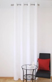 Bílý hotový závěs do obývacího pokoje Délka: 250 cm