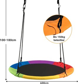 Costway Nest Houpačka Zahradní houpačka Venkovní dětská houpačka do 150 kg