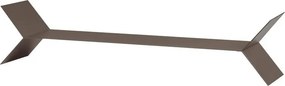 Hnědé kovové police v sadě 3 ks 80 cm Lorin – WOOOD