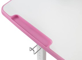 Aldo Rostoucí psací stůl pro prvňáčka Comfort - růžový
