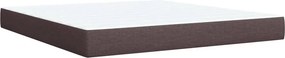 Box spring postel s matrací tmavě hnědá 180x200 cm textil 3285494