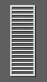 Zehnder Subway - Koupelnový radiátor 126x60 cm, rovný, středové připojení 5 cm, bílý lak SUB-130-060