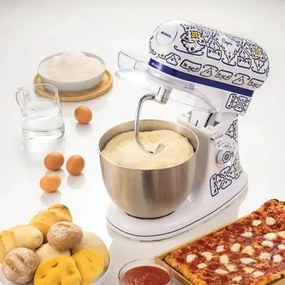 Ariete 15880C Capri bílá, světle modrá / Stolní mixér / 1200 W / 5.5 l