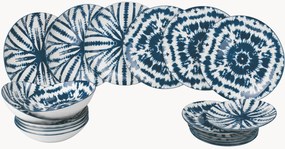 Sada porcelánového nádobí Blue, pro 6 osob, 18 dílů