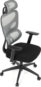 Ergonomická kancelářská židle LEXON - šedá síťovina