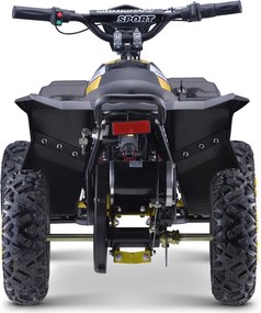 Ramiz Čtyřkolka na baterie E-STAR žlutá 35 km/h + motor 1000W + nafukovací kola + nastavení sedadla