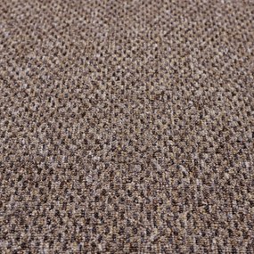 Timzo, Metrážový koberec Rubin 2117 brown, na míru, šíře 4m, hnědá, ab (mřížka), chodba / předsíň