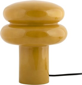 Okrově žlutá skleněná stolní lampa (výška 24 cm) Incesante – Leitmotiv