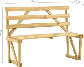 Zahradní lavice 120 cm impregnované borové dřevo 315393