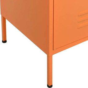 Úložná skříň oranžová 80 x 35 x 101,5 cm ocel 336165