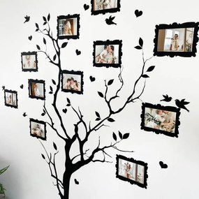 INSPIO Samolepka na zdi ve vlastní barvě - Strom s fotkami 10x15cm