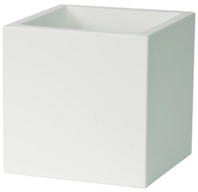 Plust - Designový květináč MINI KUBE,  18 x 18 cm - bílý