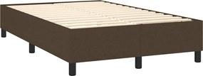 Rám postele s boxspringem tmavě hnědá 120 x 200 cm textil 3120849
