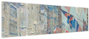 Obraz - Childe Hassam, Allies day, reprodukce (170x50 cm)