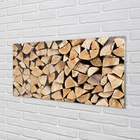 akrylový obraz Wood složení paliva 125x50 cm