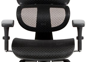 Kancelářská židle s podhlavníkem KA-A188 BK síťovina černá