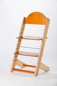 Lucas Wood Style rostoucí židle MIXLE -  přírodní/mahagon rostoucí židle MIXLE: bez motivu
