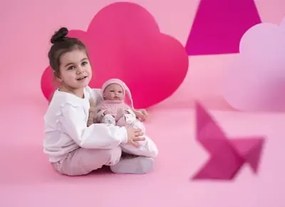 Llorens 63504 NEW BORN HOLČIČKA - realistická panenka miminko s celovi