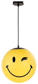 ONLI - Dětský lustr na lanku SMILEY 1xE27/15W/230V žlutá