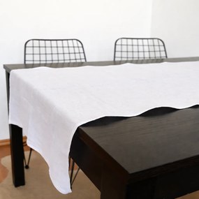 Tom Linen stolní běžec Bílý Velikost: 100x140