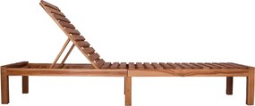 Zahradní lehátko masivní teak 316171
