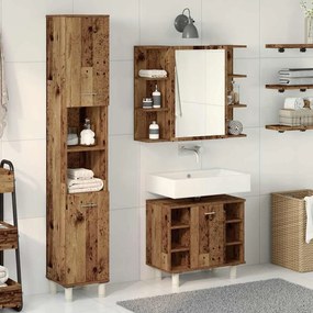 3dílná koupelnová sestava old wood kompozitní dřevo 3328569