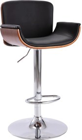 Barová židle Tusler - umělá kůže | černá