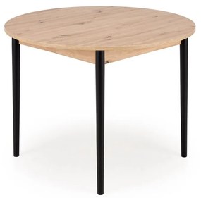 Rozkládací jídelní stůl Pivot 102/141 cm dub artisan/černý buk