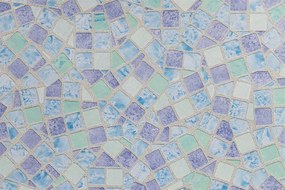 Gekkofix Samolepící tapeta modrý krystal - Mosaic blue Varianta: šíře 67,5cm, cena za roli 15m