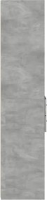 Skříň highboard betonově šedá 45x42,5x185 cm kompozitní dřevo 3281451