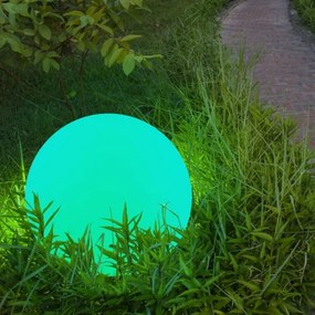 LED RGBW Solární lampa BALL LED/3,7V 1500 mAh pr. 50 cm IP65 + dálkové ovládání