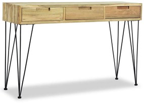 vidaXL Marketos Odkládací stolek, masivní teak, 120x35x76 cm