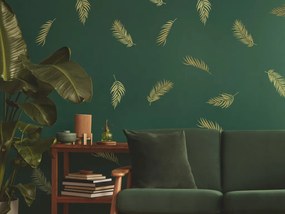 York Wallcoverings Designové metalické nálepky na zeď PALMOVÉ LISTY zlaté