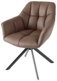 Designová otočná židle Vallerina hnědá