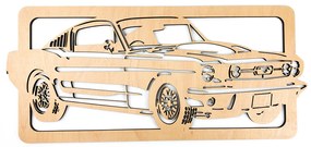 Živá Zeď Dřevěná nástěnná dekorace Ford Mustang