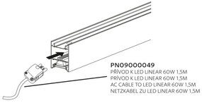 PANLUX LINEAR LED 60W 4000K 60° bílá