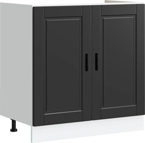 Skříňka pod dřez Porto 2 ks Černá 80 x 46 x 81,5 cm 3315022