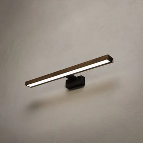 Brilagi -LED Koup osvět zrcad 3v1 WOODY MIRROR LED/12W/230V IP44 černá/dub ořech