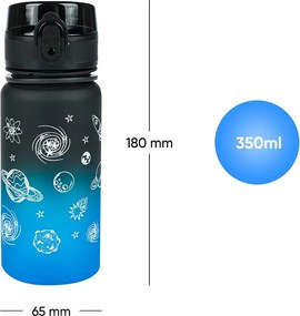 BAAGL - tritanová láhev na pití Gradient Vesmír, 350 ml