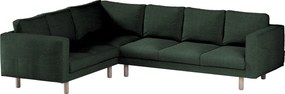 Potah na pohovku IKEA Norsborg rohová 5-místná barva zelená látka pletený vzor