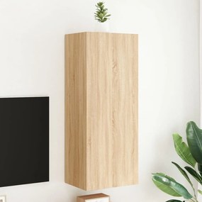 vidaXL Nástěnná TV skříňka 40,5x30x90 cm kompozitní dřevo [836928] Barva: kouřový dub