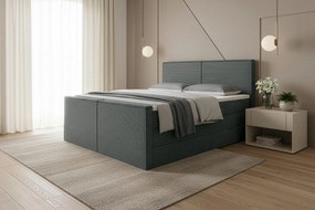XXXLutz POSTEL BOXSPRING, 180/200 cm, šedá Livetastic - Postele s úložným prostorem - 001814000307